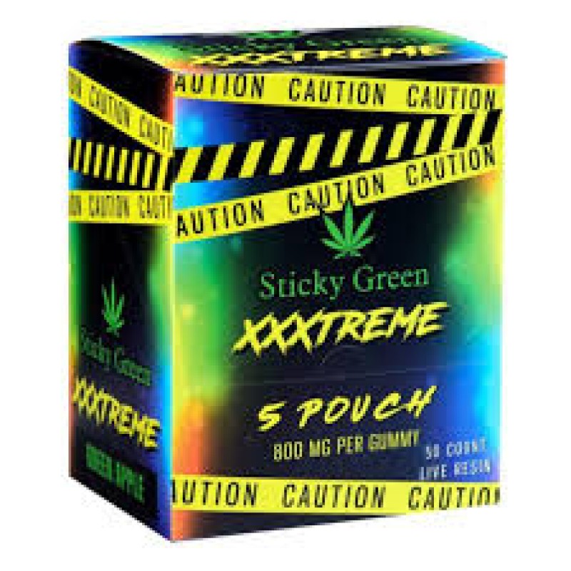 STICKY GREEN GUMMIES 800 MG