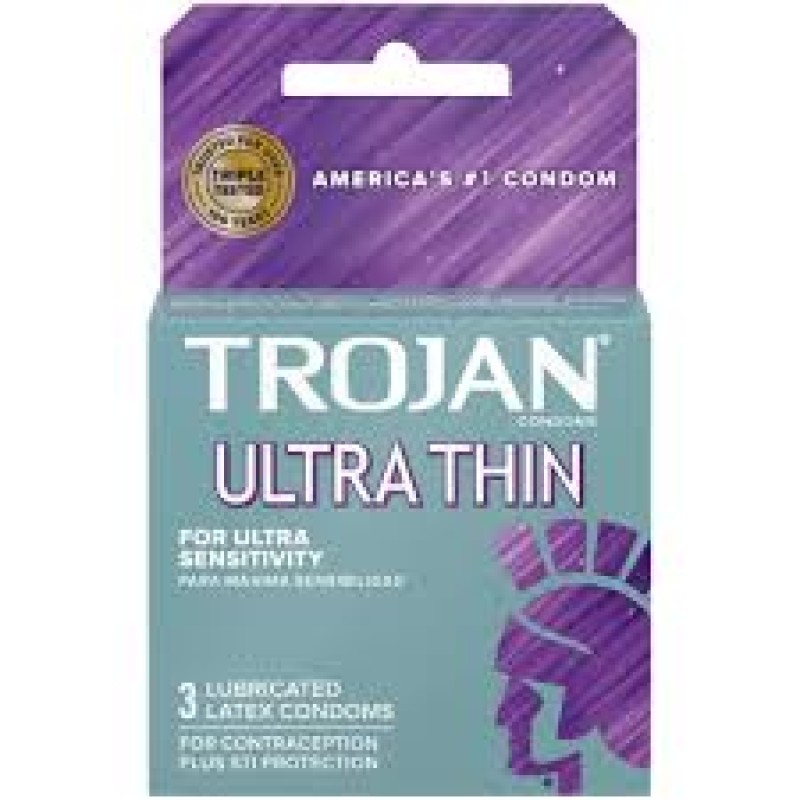 TROJAN ULTRA THIN LUBRICATED 6/3pk